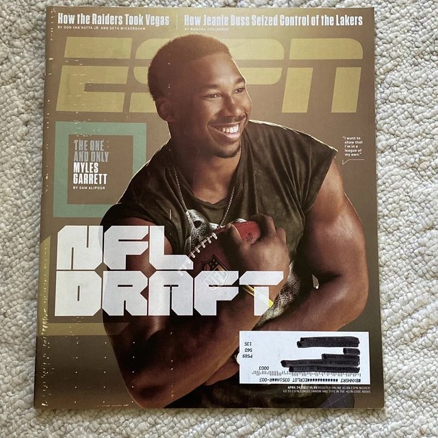 ESPN MAGAZINE APRIL 24, 2017 MYLES GARRETT NFL Draft Preview Raiders £7 ...