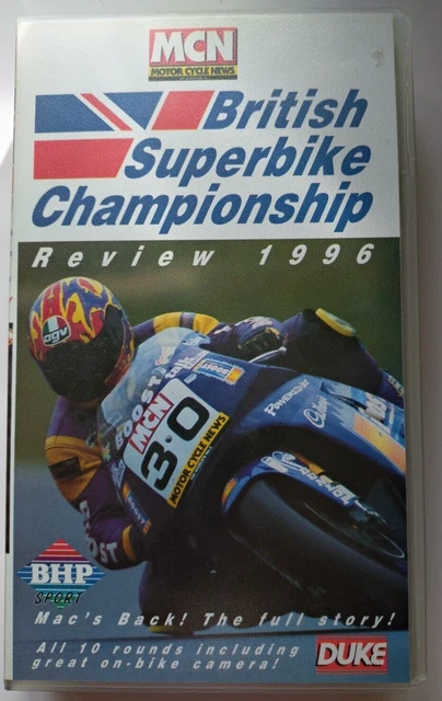 BRITISH SUPERBIKE CHAMPIONSHIP 1996 Review VHS Video Tape DUKE £10.08 ...