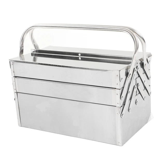 CANTILEVER TOOL BOX Metal Folding Portable Auto Maintenance Storage ...