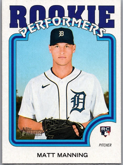 2022 TOPPS HERITAGE #RP-12 Matt Manning recrue Performers EUR 1,10 ...