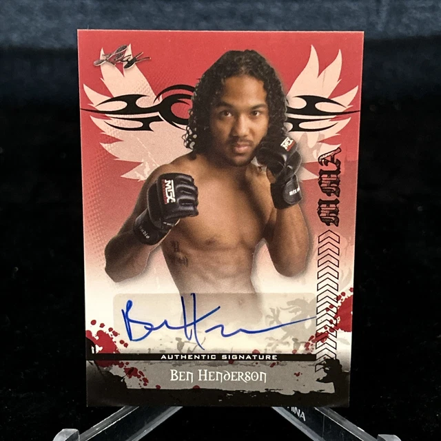 2010 LEAF MMA Ben Henderson Auto Autographe #AV-BH1 UFC WEC Champ RC ...
