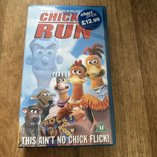 CHICKEN RUN VHS Video PAL Pathé Aardman Animated Family Movie 2000 UK ...