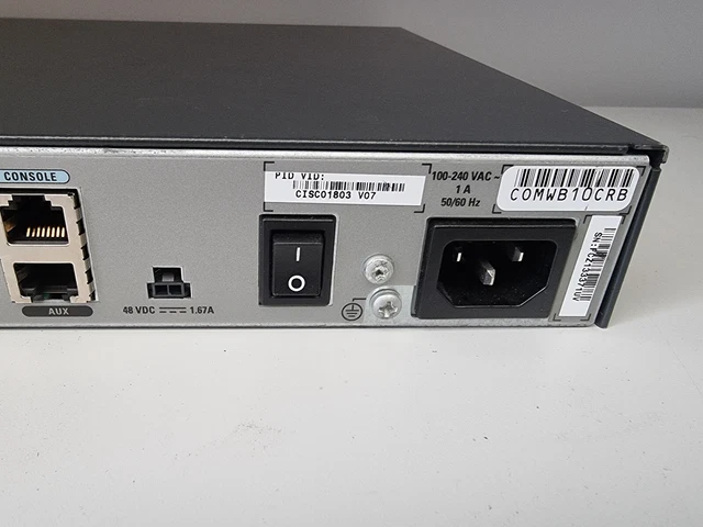 CISCO CISCO 1803/K9 - G.SHDSL Router with Firewall/IDS and IPSEC £9.99 ...
