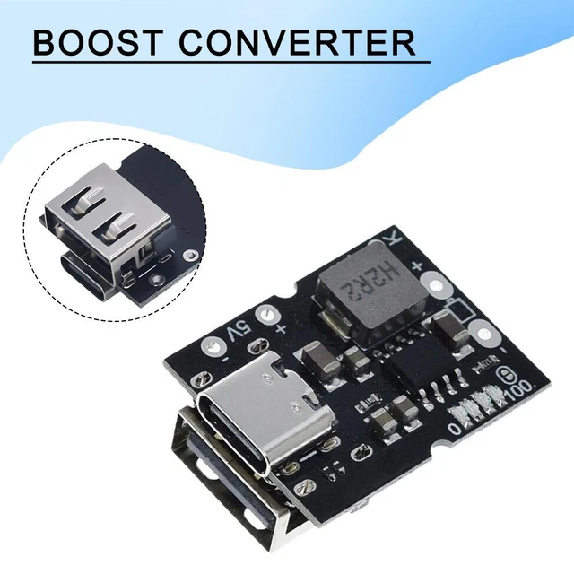 TYPE-C USB 5V 2A Boost Converter Step-Up Power Module Lithium Battery ...