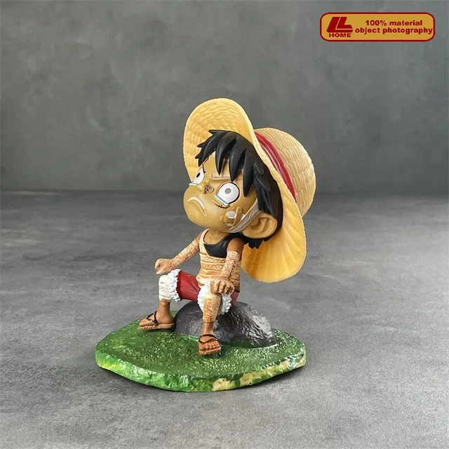 ANIME ONE PIECE Monkey D Luffy Child Hurt Cry Funny PVC Figure Statue ...