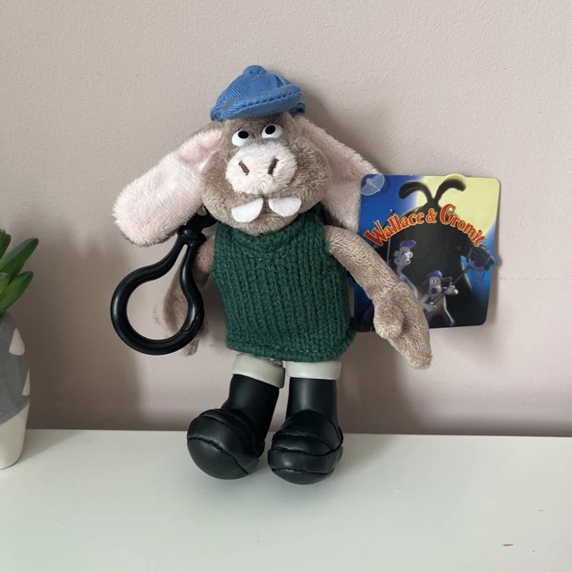WALLACE AND GROMIT Curse Of The Were Rabbit Hutch 6" Gosh Keyring Soft ...