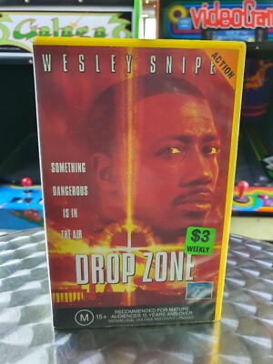 DROP ZONE - Wesley Snipes - VHS Movie - Video Tape - Big Box Ex Rental £5.15 - PicClick UK