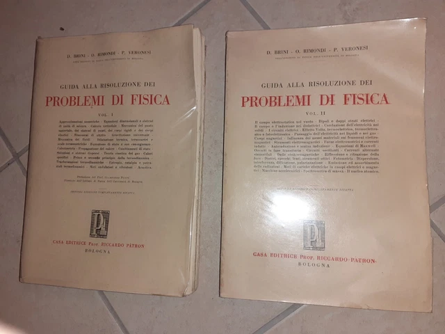 GUIDA ALLA RISOLUZIONE Dei Problemi Di Fisica Brini Rimondi Veronesi ...