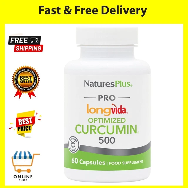 NATURESPLUS PRO OPTIMIZED Curcumin Longvida 500mg Superior Absorption ...