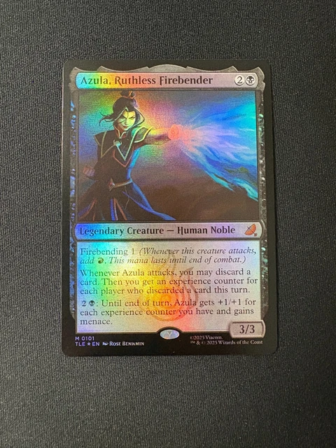 2025 MTG AVATAR The Last Airbender Azula, Ruthless Firebender Foil #101 ...