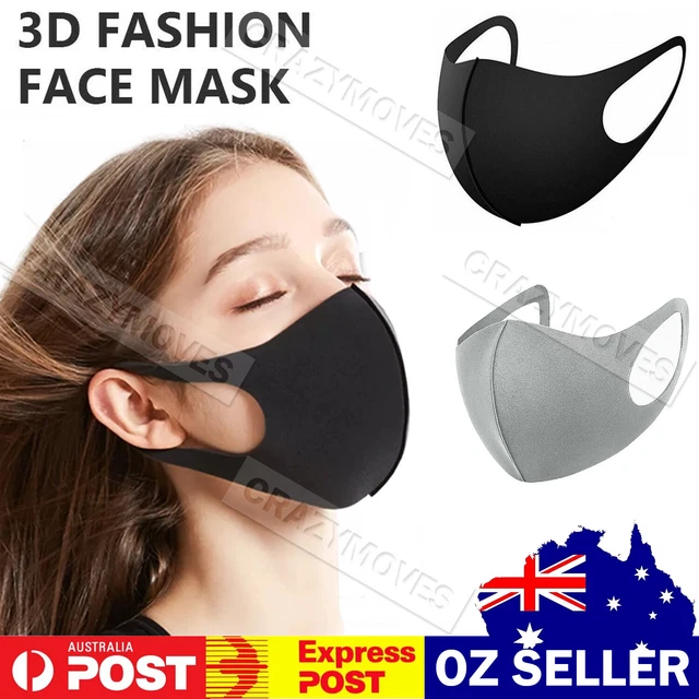 WASHABLE UNISEX FACE Mask Mouth Masks Protective Reusable 24Hr Dispatch ...
