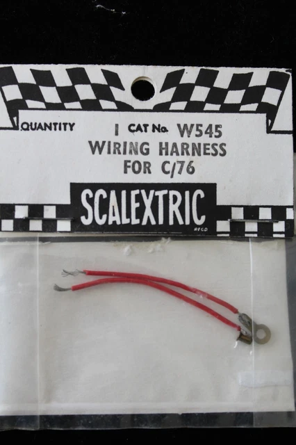 SCALEXTRIC W545 WIRING Harness For C/76 Fwd Mini. $22.50 - PicClick AU