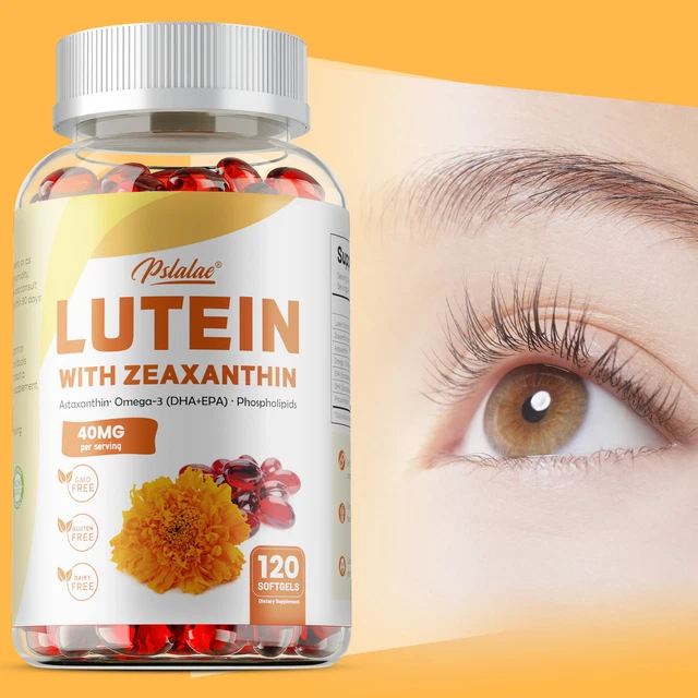 LUTEIN & ZEAXANTHIN - Astaxanthin, Phospholipids - Eye Health ...