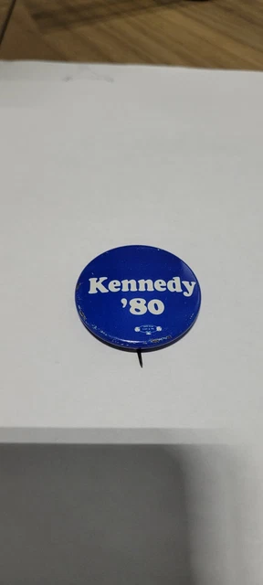 VINTAGE TED KENNEDY '80 Presidential Election Campaign Political Pin ...