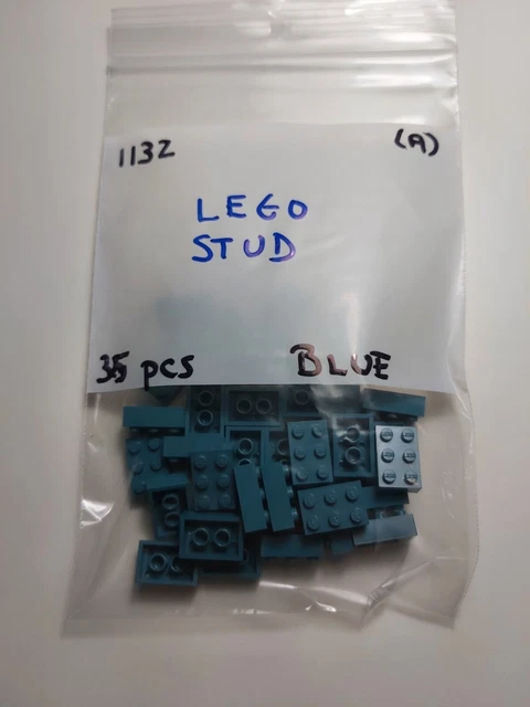 VINTAGE LEGO MODULEX BLUE 3x2 LEGO Stud ARCHITECTURE BRICKS # 1132 35 ...