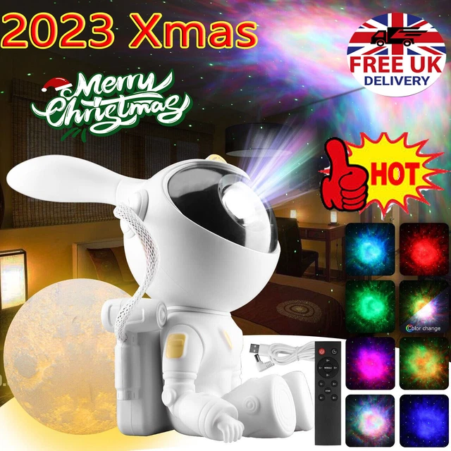 STAR PROJECTOR GALAXY Night Light - Astronaut Space Buddy Projector ...