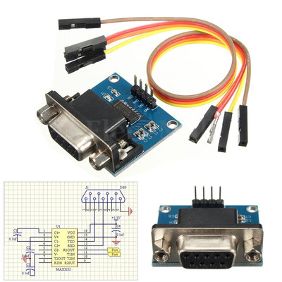 RS232 TO TTL Converter Module Serial Module DB9 Connector 3.3V-5.5V ...