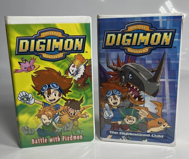 DIGIMON VOL. 5: Battle with Piedmon (VHS, 2001) + The Digidestined ...