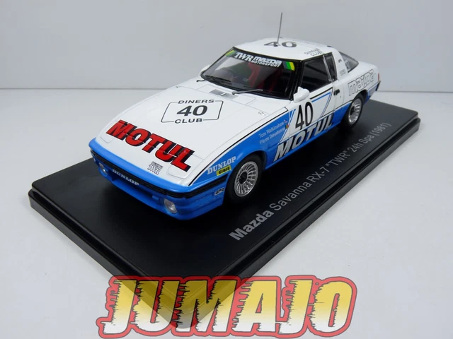 VQJ184 VOITURE 1/24 Hachette Japon MAZDA Savanna RX7 TWR rallye 24h Spa ...