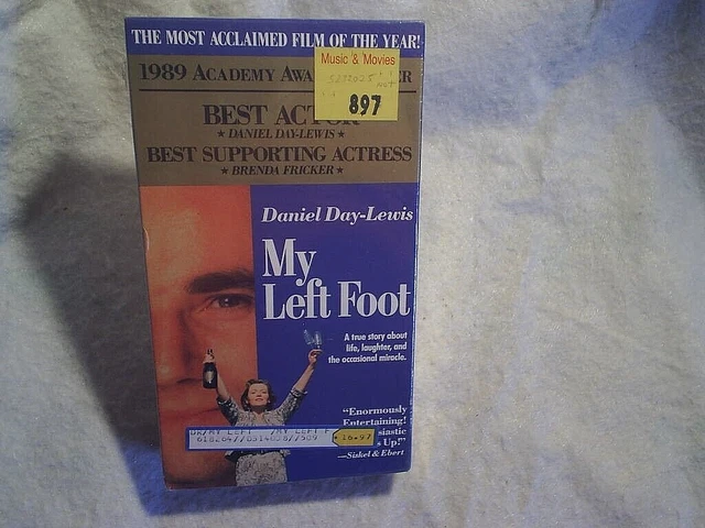 MY LEFT FOOT VHS MOVIE SEALED, *Watermark,Daniel Day-Lewis,Brenda ...