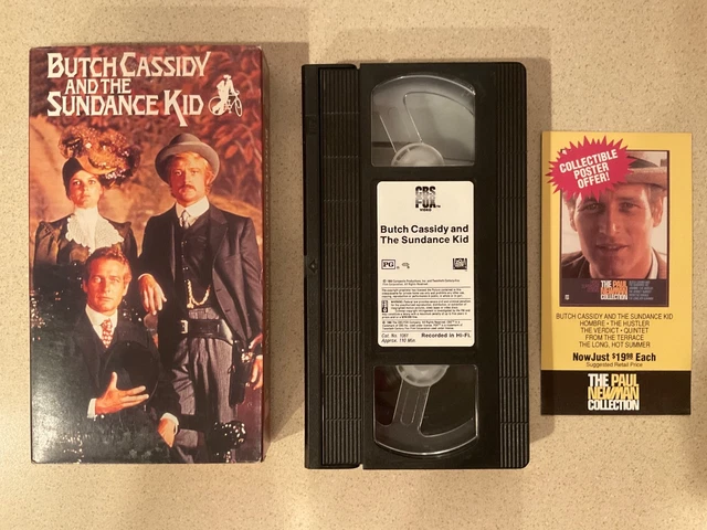 BUTCH CASSIDY AND the Sundance Kid (VHS, 1990) Robert Redford, Paul ...