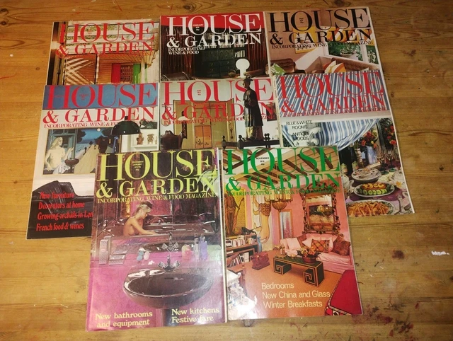 HOUSE & GARDEN Magazine Bundle - 1970's x 8 Issues £30.00 - PicClick UK