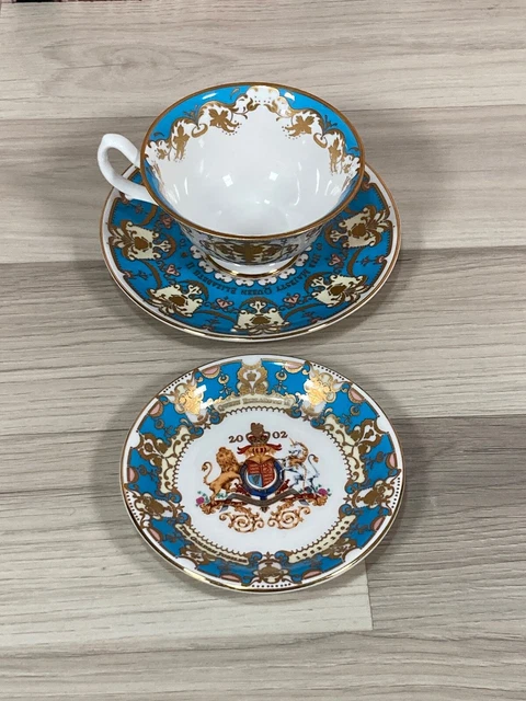 ROYAL COLLECTION TRUST Queen Elizabeth II Golden Jubilee Cup & Saucer ...