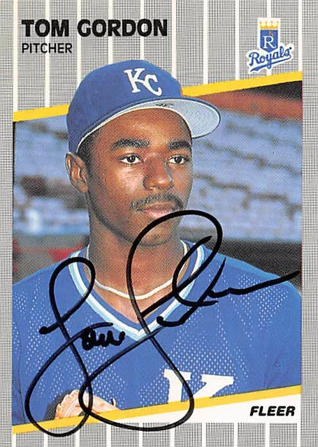 TOM GORDON AUTOGRAPHED Baseball Card (Kansas City Royals, FT) 1989 ...