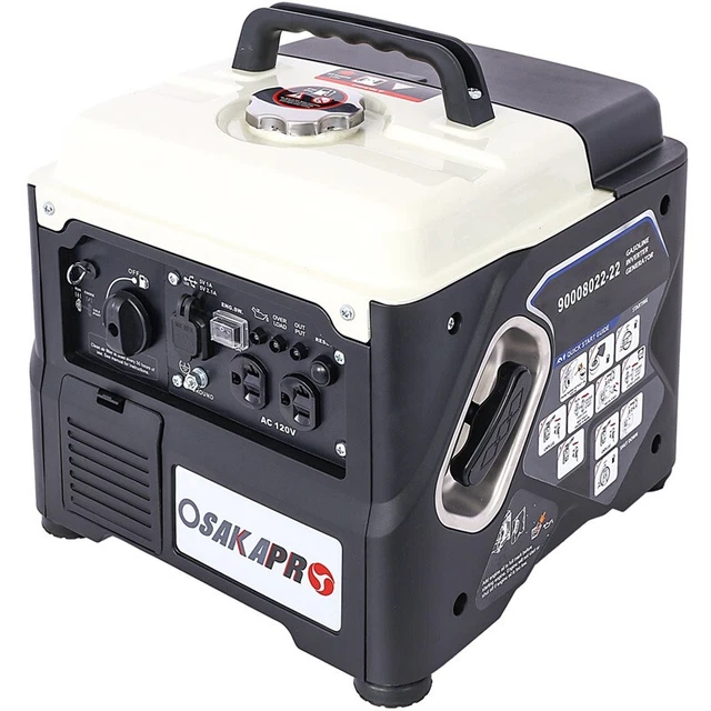 PORTABLE GASOLINE INVERTER Generator 1200W Ultra-quiet Gas Engine ...