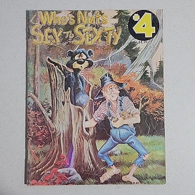 SEX TO SEXTY Who's Nuts Issue No.4 - Vintage Adult Comedy Comic Book ...