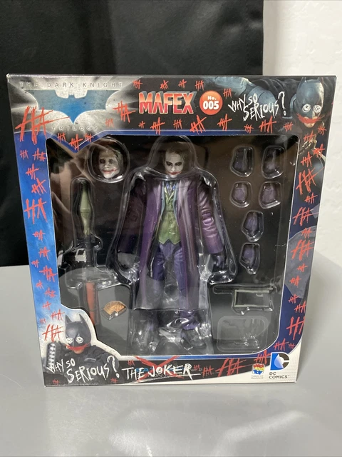 FIGURINE ARTICULÉE BATMAN Medicom MAFEX 005 Joker The Dark Knight ...
