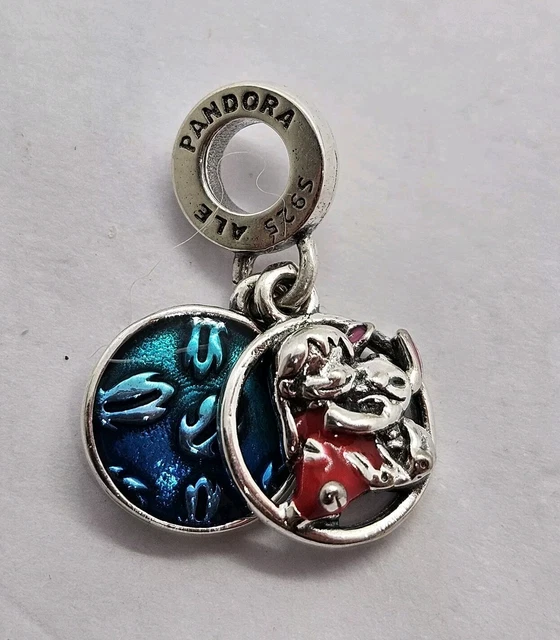PANDORA X DISNEY Lilo And Stitch, Family, Double Dangle Charm 925 £11. ...