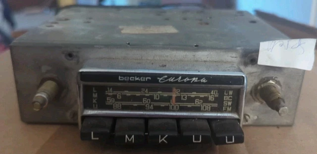 ALTES AUTORADIO, BECKER Europa, LMKUU, 70er Jahre EUR 63,20 - PicClick DE