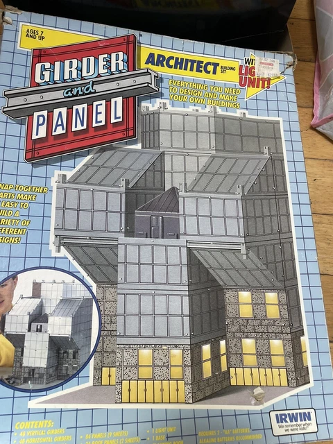 VINTAGE IRWIN GIRDER and Panel Building Architect plastic construction ...
