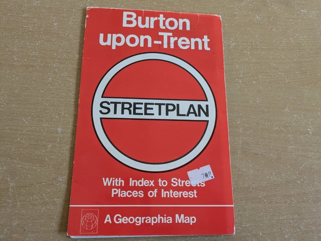 BURTON UPON TRENT Streetplan Map late 1970s/early 1980s £3.84 - PicClick UK