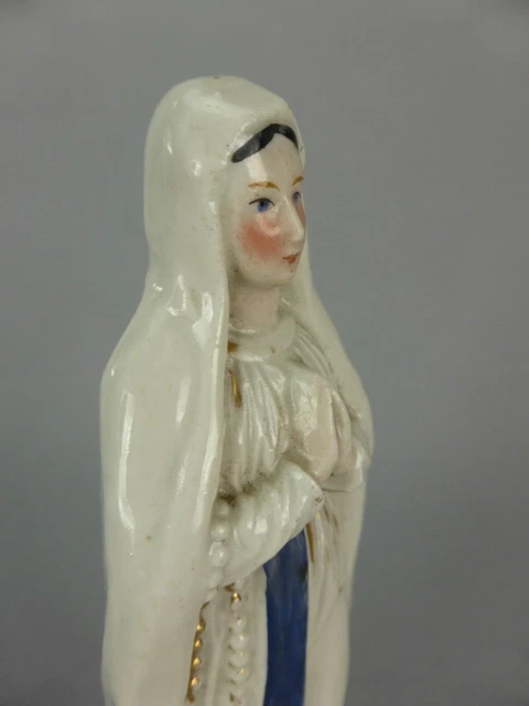 FIGURINE SAINTE VIERGE Marie Mere De Dieu Immaculee Conception Biscuit ...