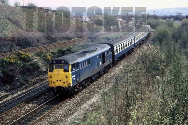 35MM SLIDE BR British Railways Diesel Loco Class 31 31429 Romiley 1986 ...
