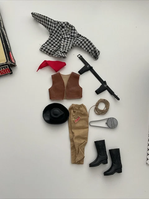 VINTAGE ACTION MAN Cowboy Vintage Outfit - 1975 £52.72 - PicClick UK