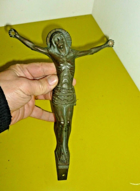 CRUCIFIX EN BRONZE Signe Vezzani EUR 55,00 - PicClick FR