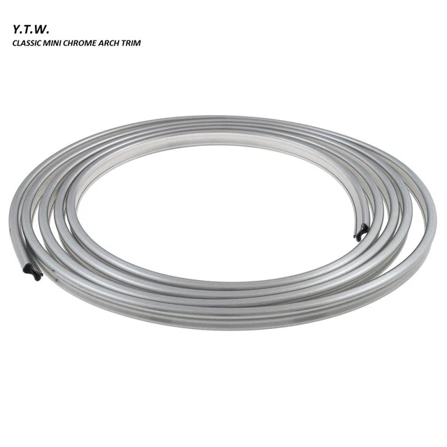 CLASSIC MINI SIDE Plastic Chrome Wheel Arch Trim Price Per 4 Metres £25 ...