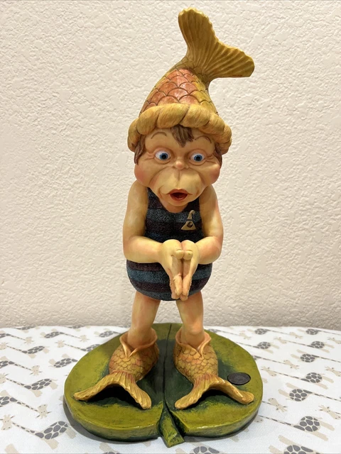 RARE LAAF COLLECTION EFTELING HOLLAND 1998 “Ludo” Sz 17" Swimmer Gnome ...