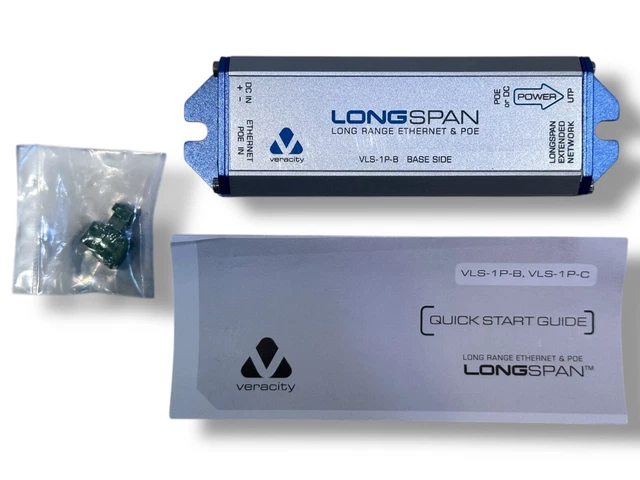 VERACITY LONGSPAN VLS-1P-B Long Range Ethernet & POE £80.00 - PicClick UK