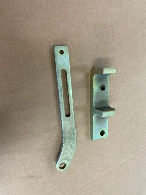 FORD ESCORT MK1/2 Crossflow Alternator Brackets pair....zinc plated ...