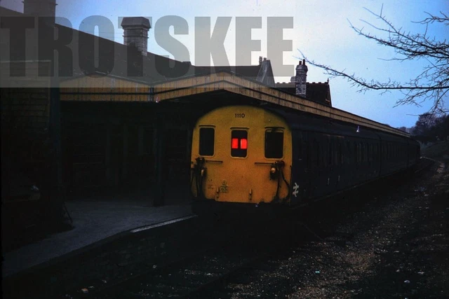 35MM SLIDE BR British Rail Diesel DMU Class 206 1110 Swanage 1972 ...