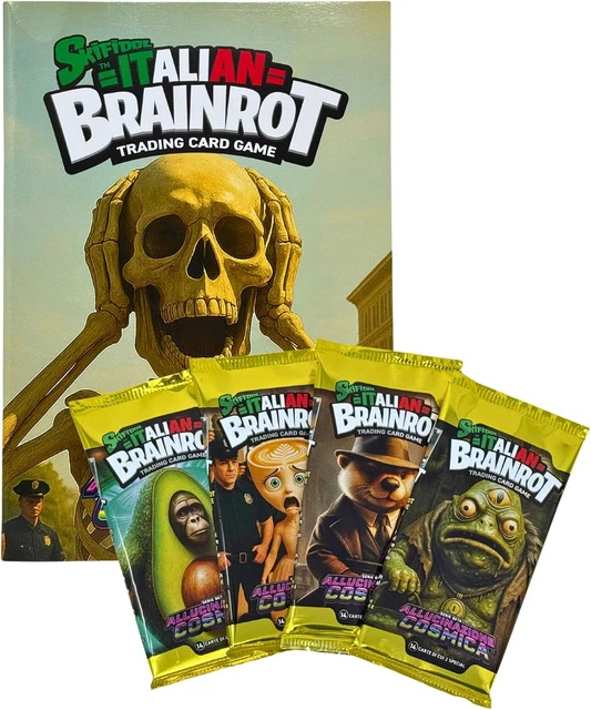 ITALIAN BRAINROT SKIFIDOL - Starter Pack Album + 4 Bustine Da 14 Carte ...