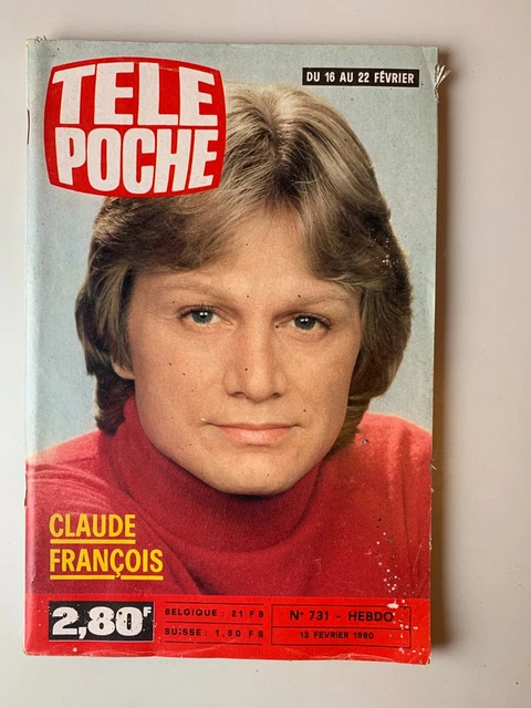 TELE POCHE N°731 13 Fevrier 1980 Claude Francois EUR 9,99 - PicClick FR