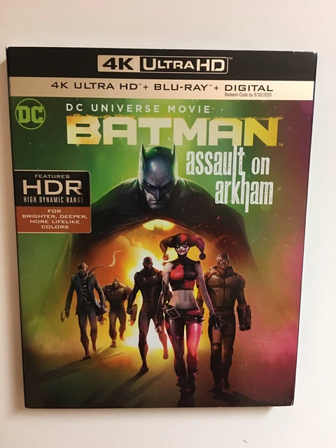 BATMAN: ASSAULT ON Arkham (4K UHD Blu-ray/Blu-ray, Digital HD) NEW w ...