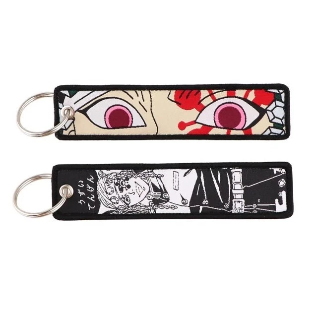 NEW DEMON SLAYER Tengen Usui Anime Embroidery Key Fob Kimetsu no Yaiba ...