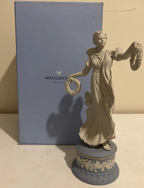 WEDGWOOD JASPERWARE DANCING Hours Figurine Greek Goddess Statue No 1690 ...