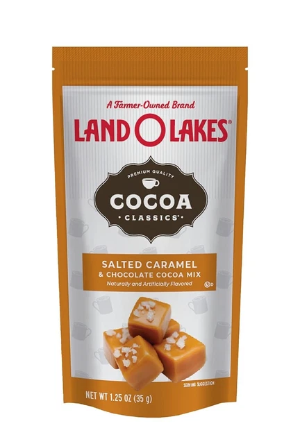 Rich Hot And Iced Cocoa Mix Salted Caramel Flavor 72 Single Serve